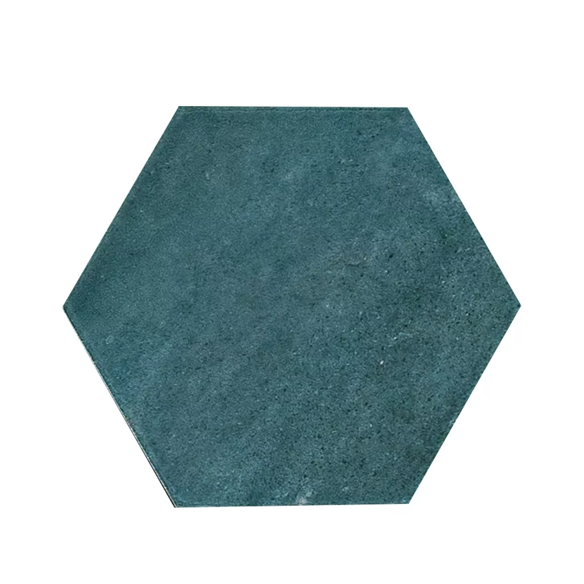 Bodenfliese Lorino Blau Glänzend Sechseck 18,2 x 21 cm